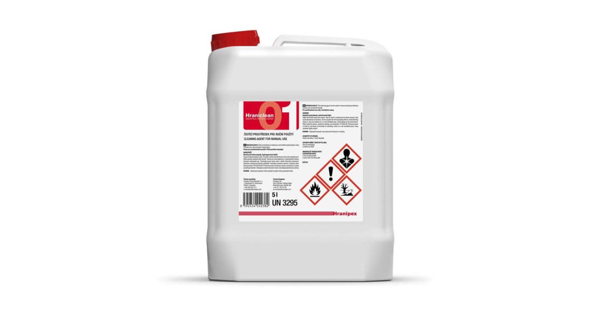 HRANICLEAN 01 čistič (UN3295) - Kanystr 5 litrů | Pilana Market
